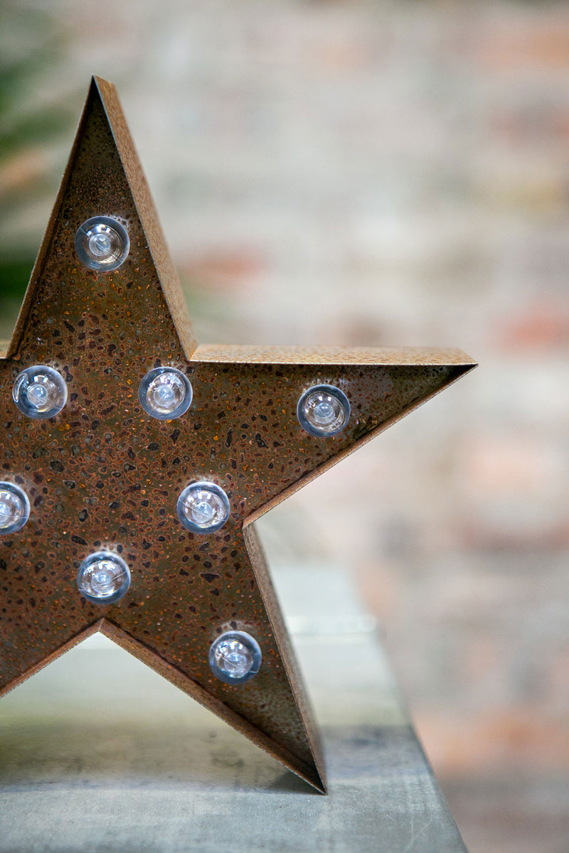 RUSTY STAR Metal LED Light – Rup & Forn